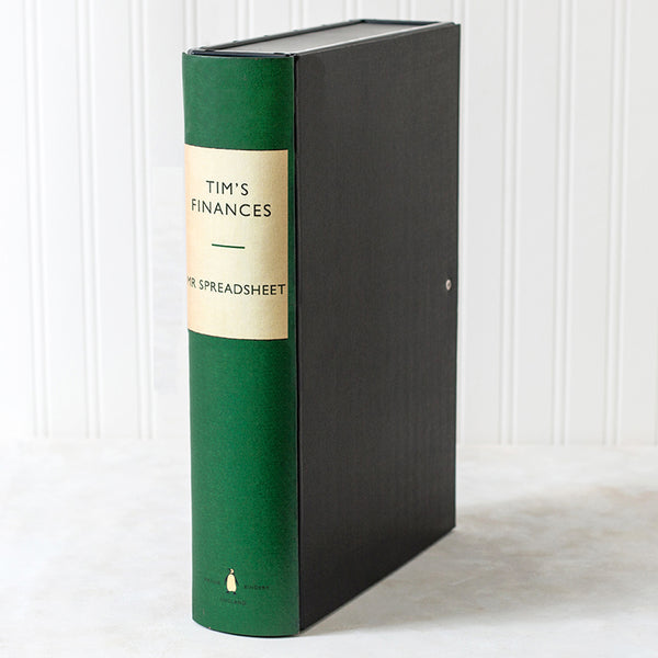 Classic Green Book Themed Ring Binder or Box Storage File – The Manor ...